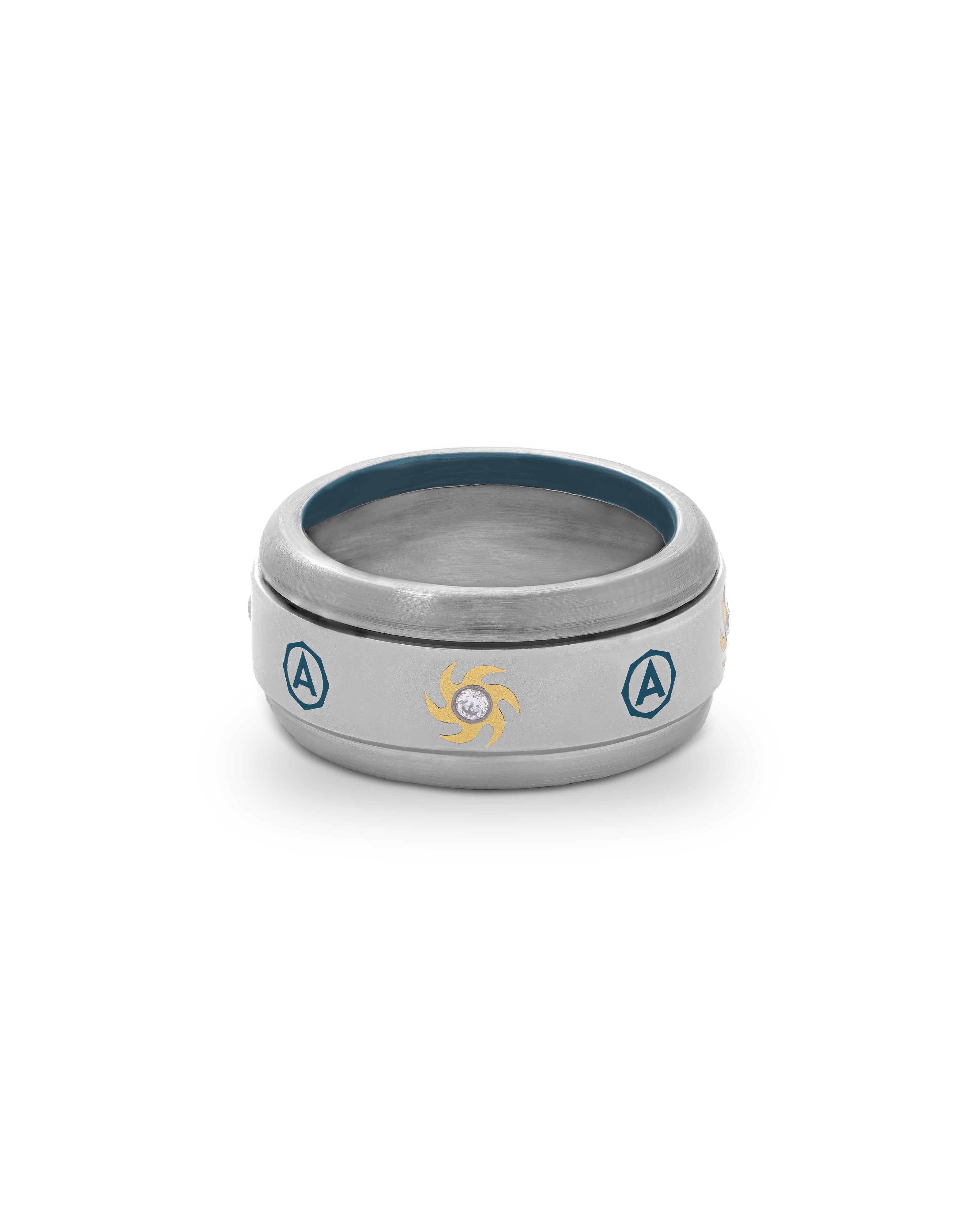 Cosmos – Titanium Revolving Ring – Autic India